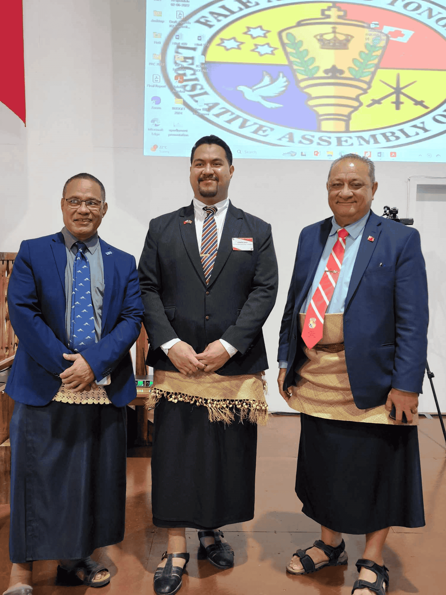 Speaker of the Legislative Assembly of Tonga, Lord Fakafanua officially ...